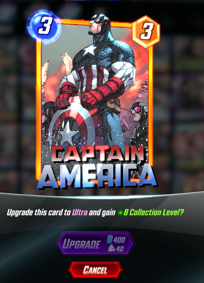 What does upgrading cards do in Marvel Snap? Card upgrades and levels ...