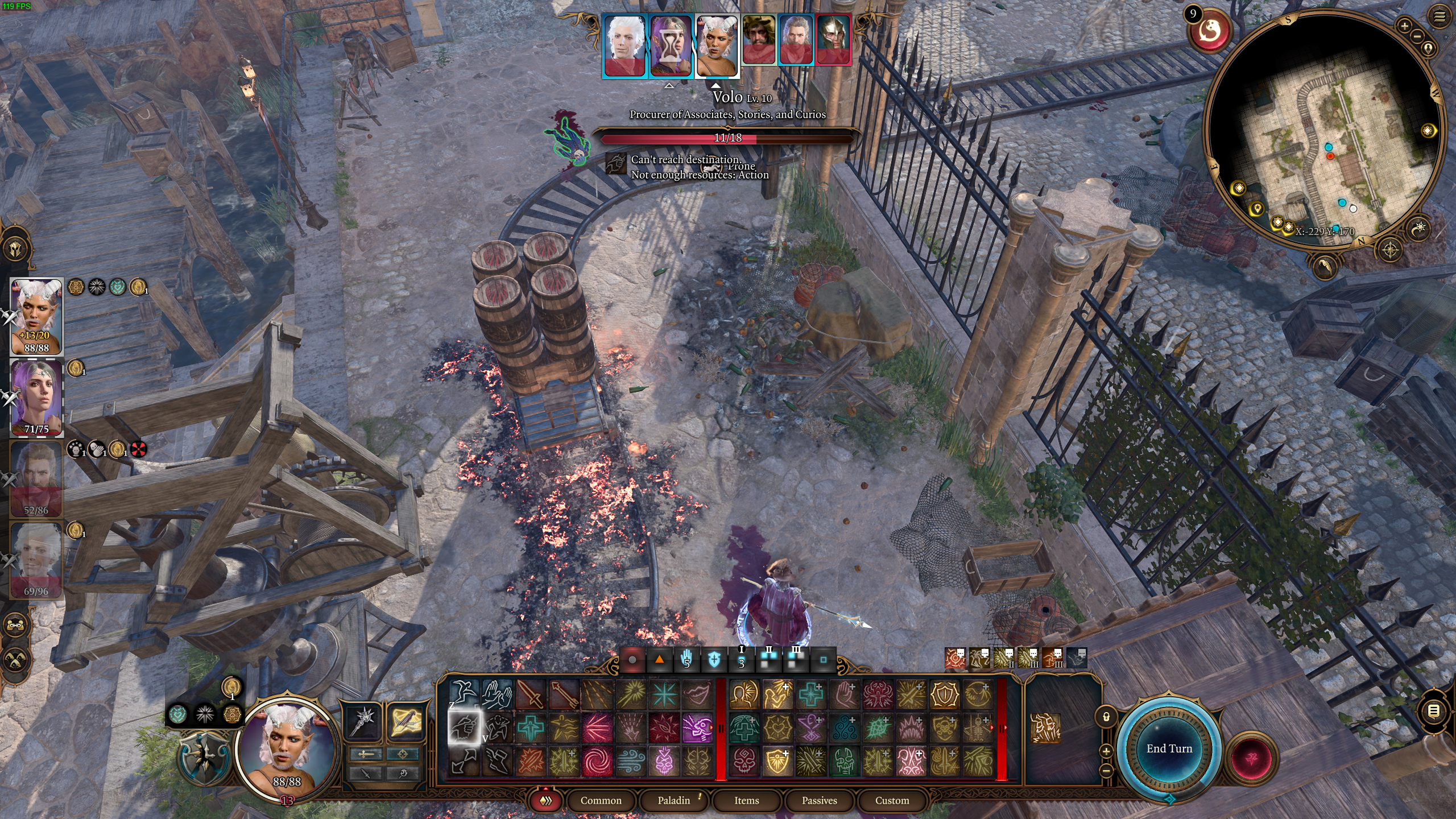 Baldur's Gate 3: How to save Volo from the Lower City fire barrels in BG3